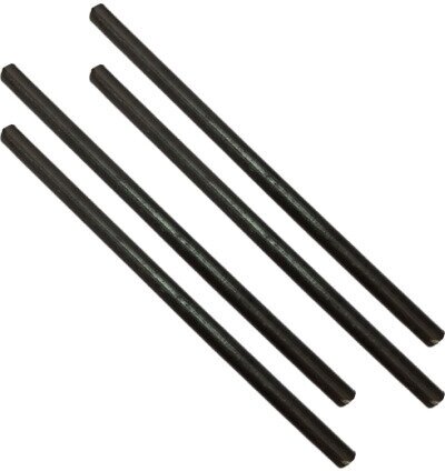 Пруток (круг) фехраль диаметр 10х200 мм, марка стали Х23Ю5Т, 4 шт.