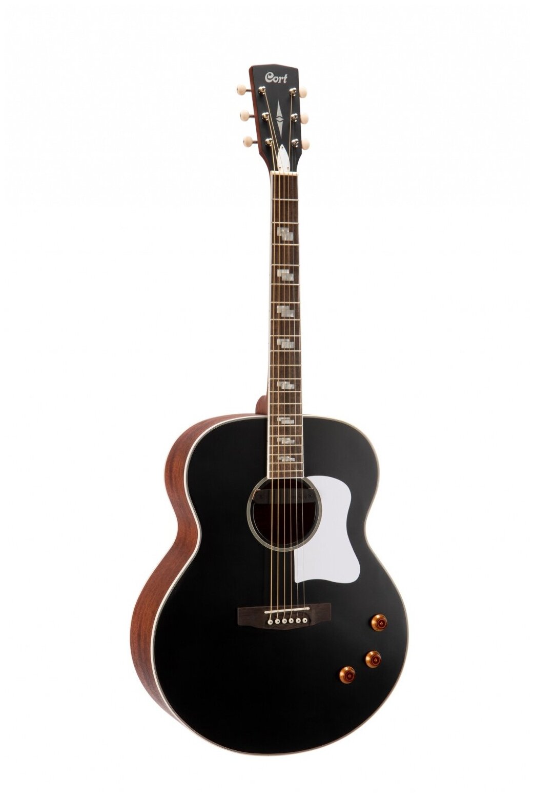 CJ-Retro-VBM CJ Series Электро-акустическая гитара, черная, Cort