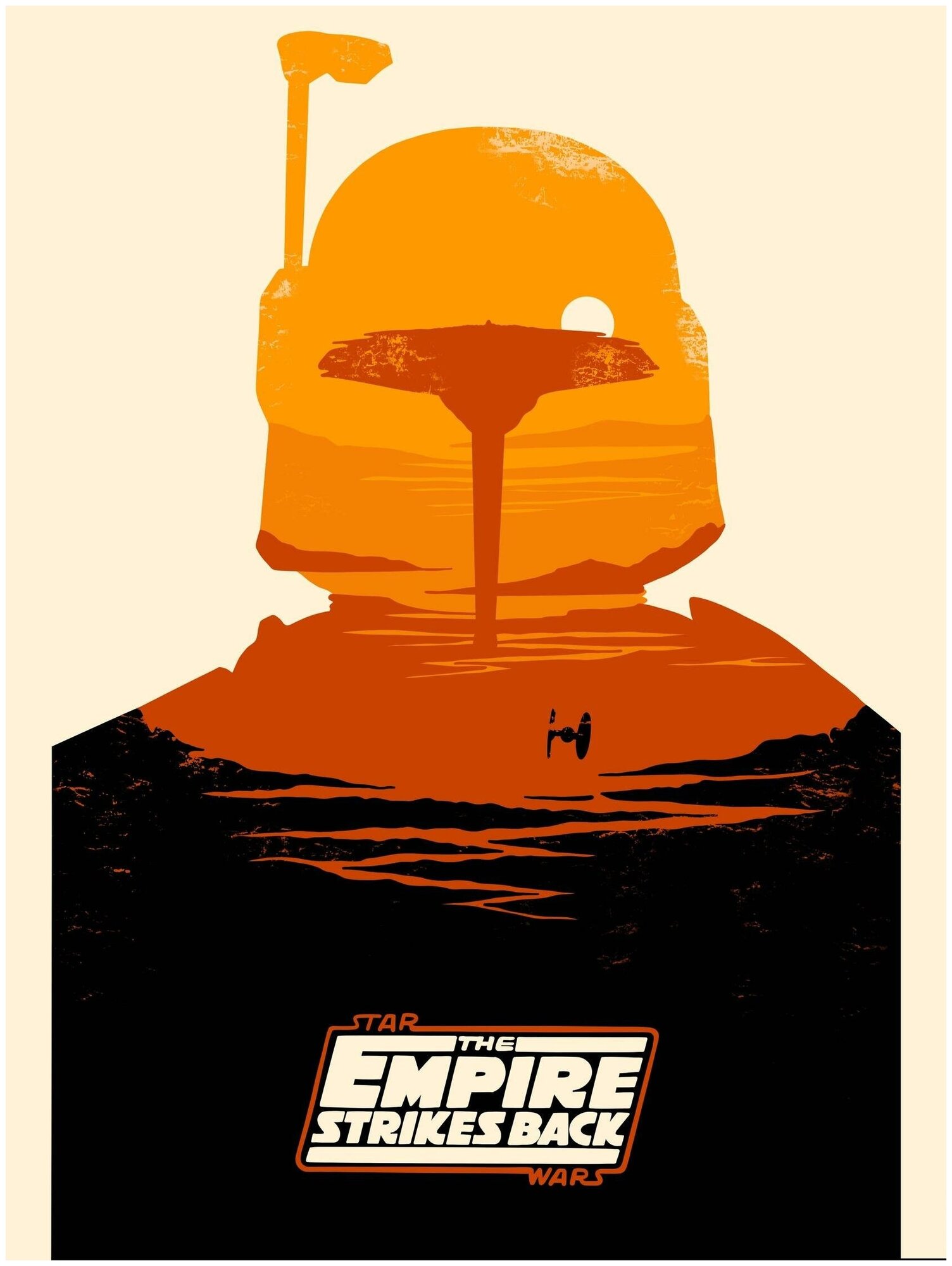 Постер / Плакат / Картина Звездные войны - Империя наносит ответный удар - иллюстрация 40х50 см в подарочном тубусе