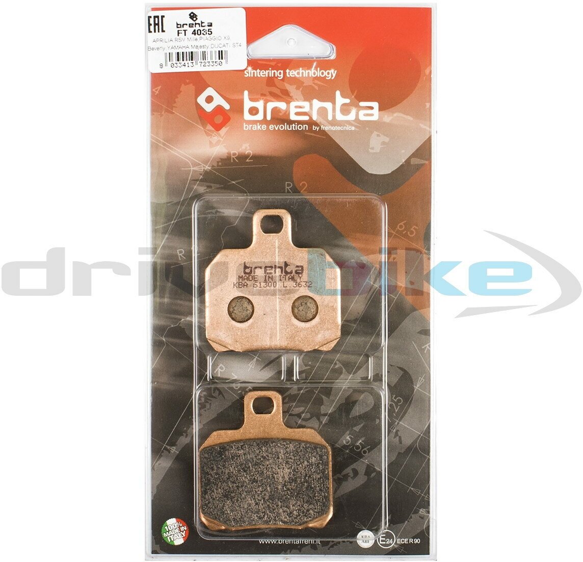 BRENTA Тормозные колодки FT 4035 Sintered