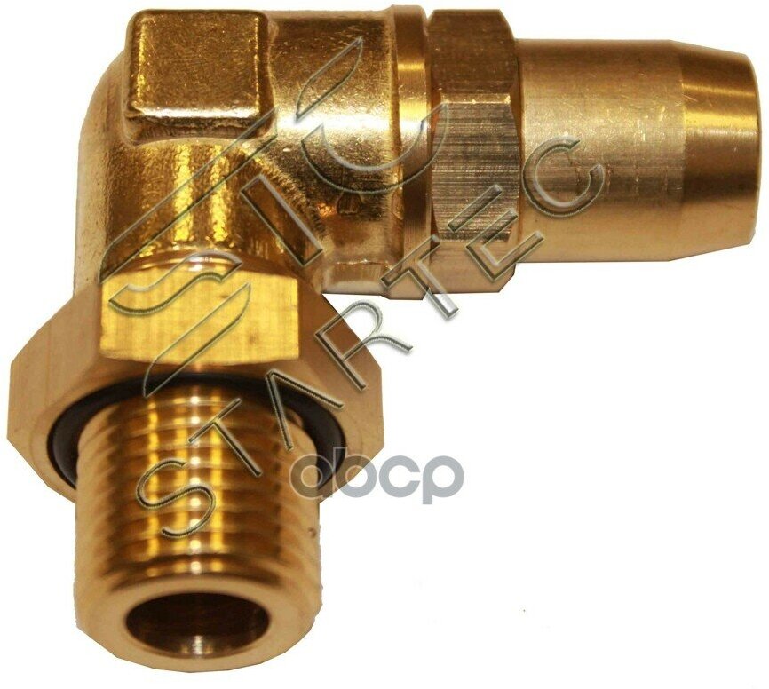 Соединитель трубки ПВХ, полиамид d=6х1.0мм (наружная резьба) М10х1.0 угольник латунь STARTEC STARTEC арт. INF.11.1006L