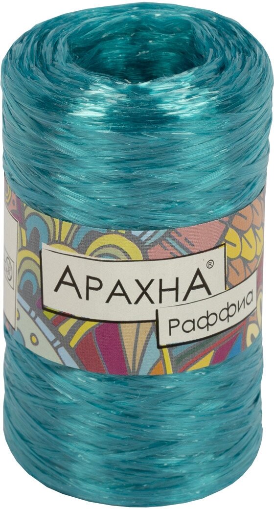 Пряжа ARACHNA "Raffia" 100% полипропилен 50 г 200 м №23 бирюзовый