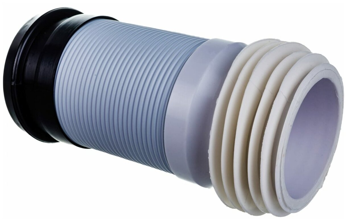 Гибкое колено Alcadrain M9006 90/110 flexi из полипропилена белого цвета для унитаза