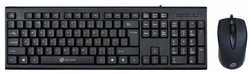 Клавиатура+мышь OKLICK 630M черный
