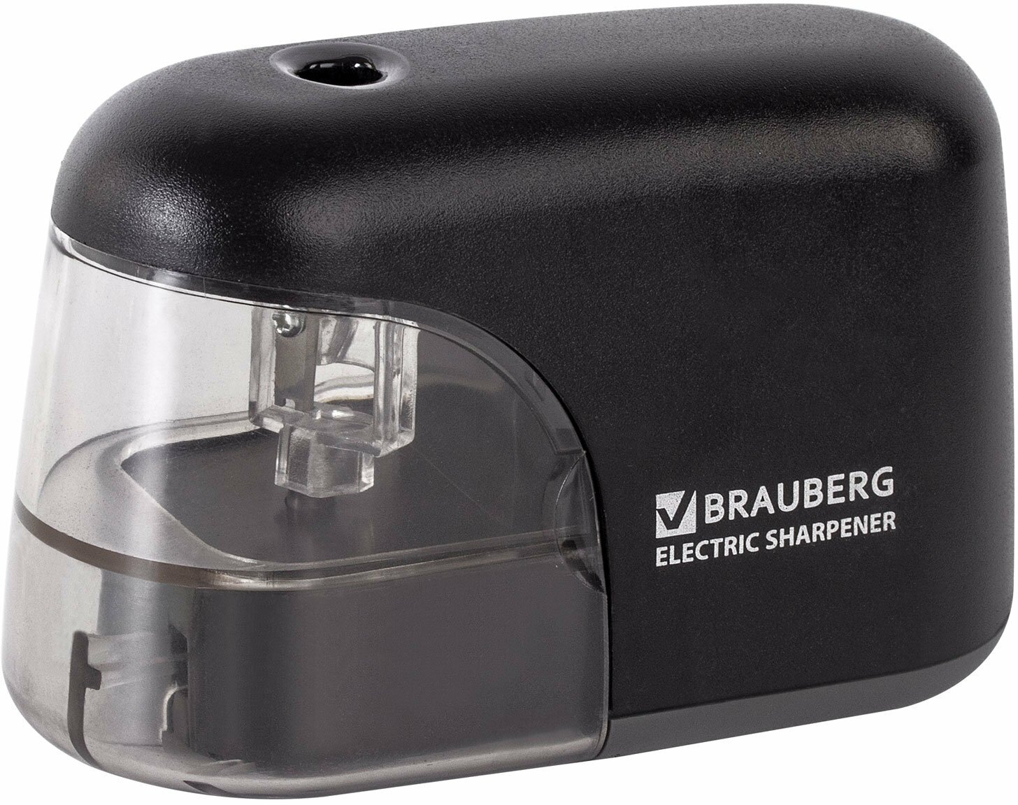 Упаковка 2 шт. Точилка электрическая BRAUBERG "Black Jack", питание от 4 батареек АА, дополнительное сменное лезвие, 228424