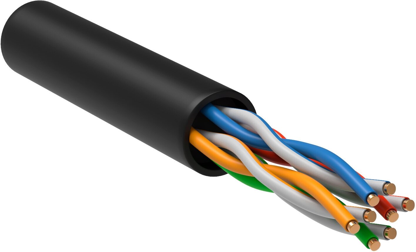 Кабель информационный ITK LC3-C5E04-139 кат.5е U/UTP не экранированный 4X2X24AWG LDPE внешний 305м ч