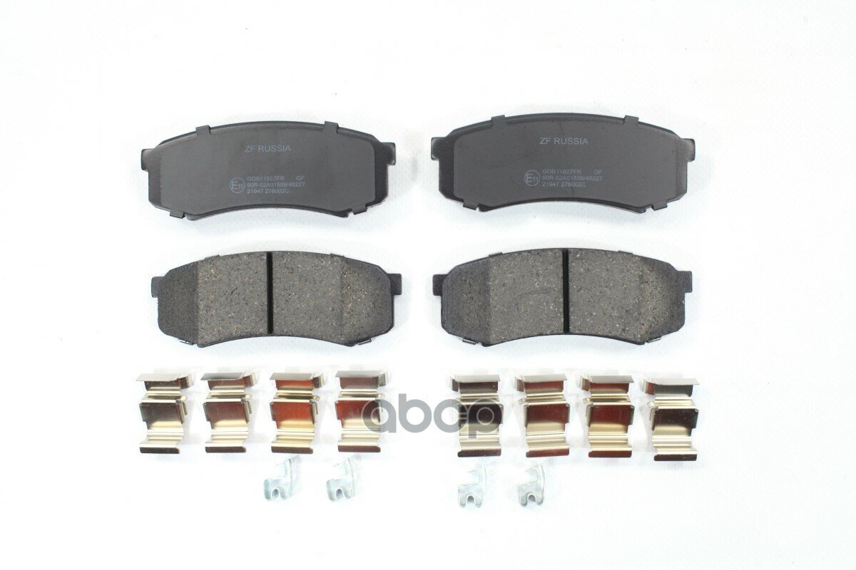 Колодки тормозные дисковые ZF Russia арт. GDB1182 ZFR