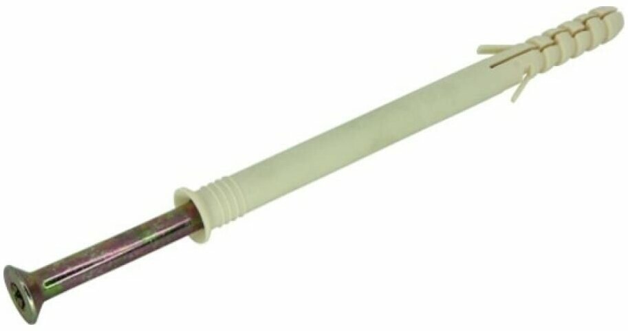 Дюбель рамный с шурупом kat 10х100 torx (упак 50 шт)