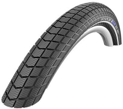Покрышка велосипедная SCHWALBE 26x2.15 (55-559) BIG BEN Perf, RaceGuard B/B-SK+RT (светоотражающая полоса) HS439 EC 67EPI 37B.