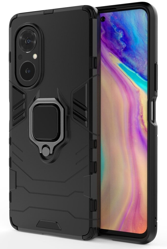 Чехол противоударный для Huawei Nova 9 SE / Хуавей Нова 9 SE (Черный)