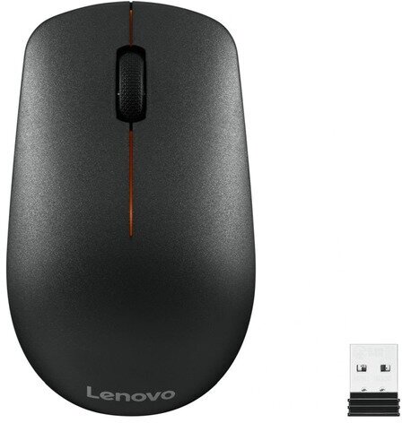 Мышь Lenovo 400, оптическая, беспроводная, USB, черный [gy50r91293]