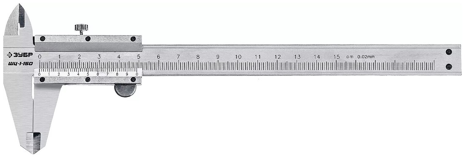 ЗУБР ШЦ-1-150 штангенциркуль стальной, 150 мм