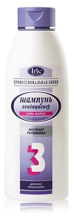 Iris cosmetic Шампунь №3 Профи Репейник для всех типов 1000 мл