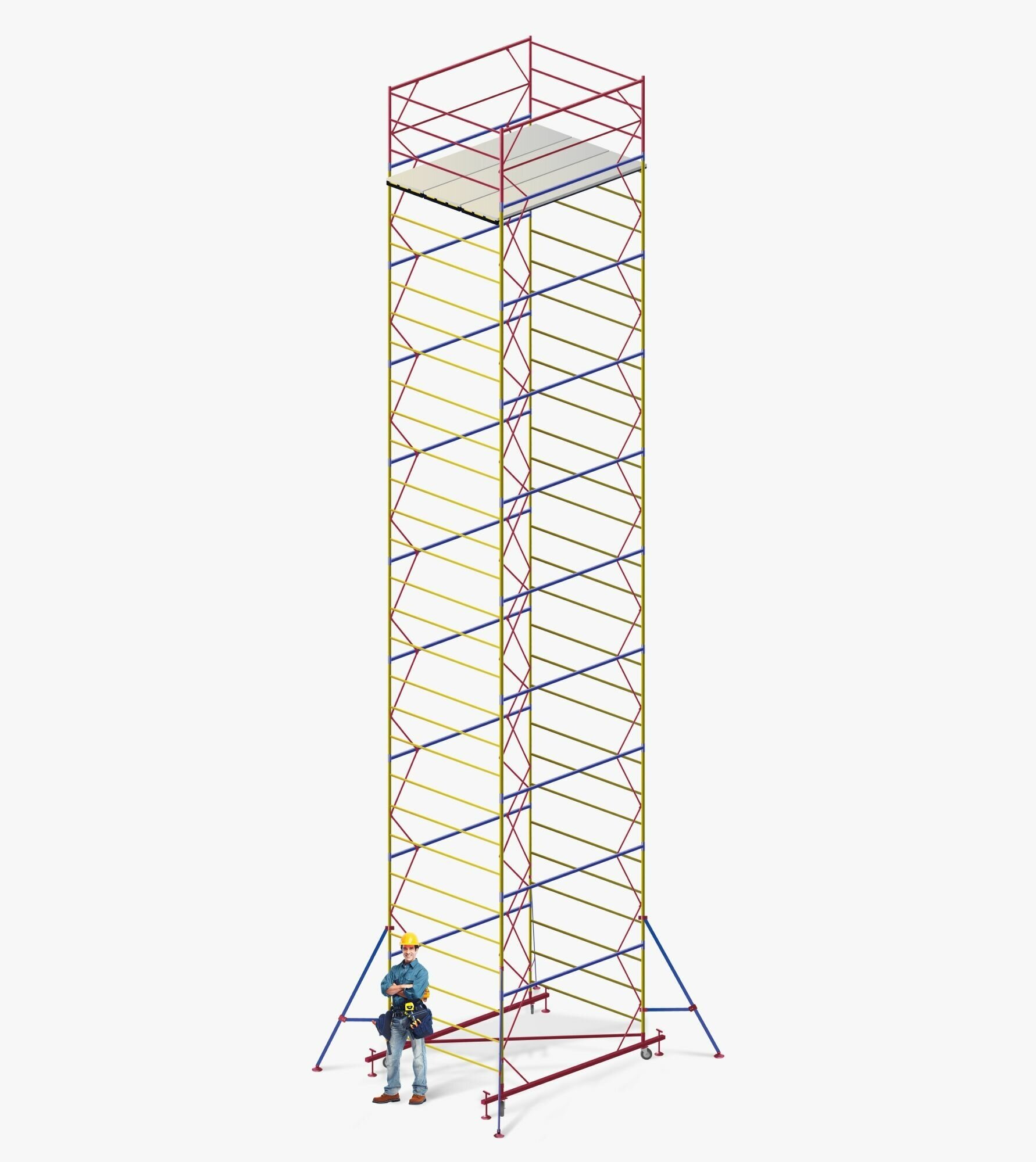 Вышка-тура 1.6 х 2.0 9 Секций, высота 11.2 м