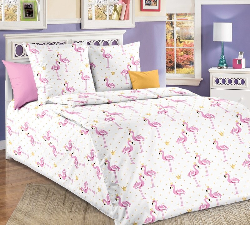 Постельное Белье 1.5-спальное Перкаль "Мир чудес 1 Бел"