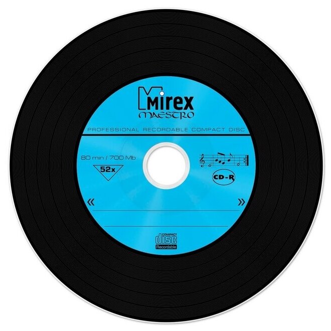 Диск CD-R 52x Mirex Maestro Slim/5 UL120120A8F 1200902