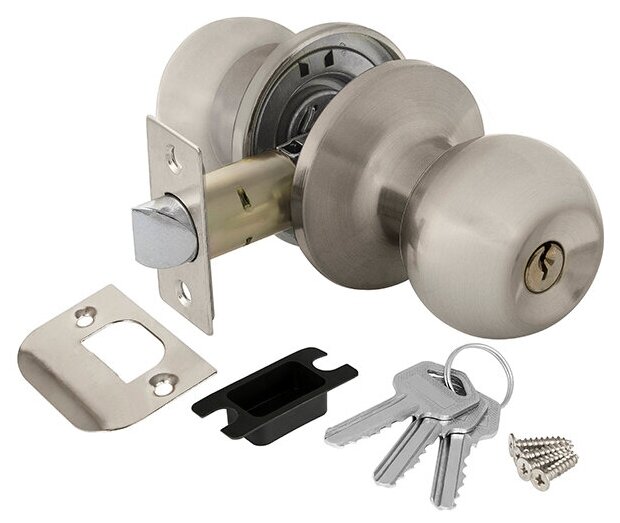 Ручка защелка 6082 SN-E (кл./фик.) мат. никель