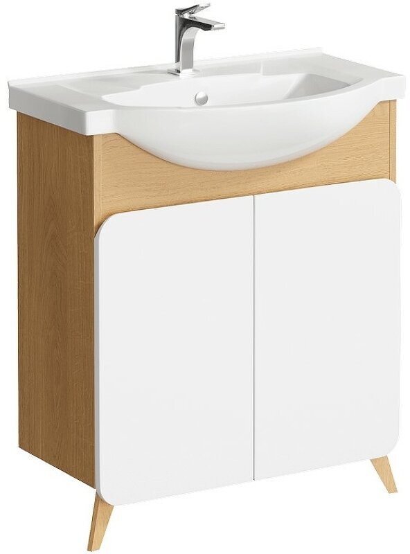 Тумба под раковину Aqwella Basic 75 Дуб золотой