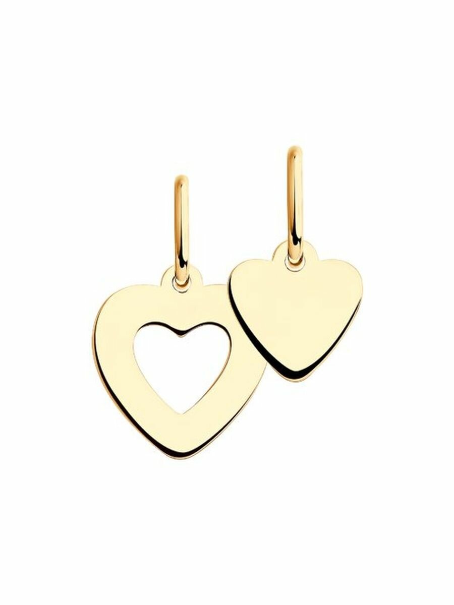 Подвеска, красное золото, 585 проба