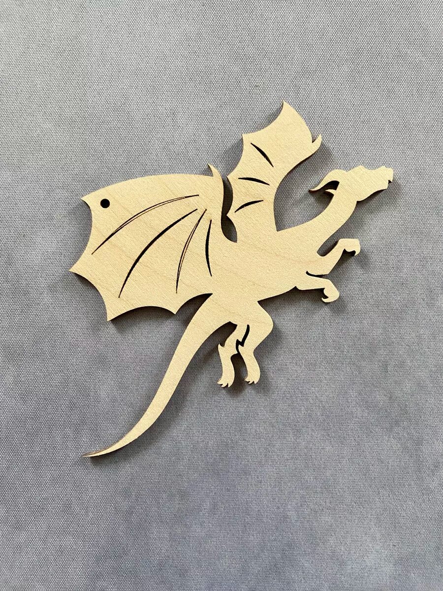 Деревянные заготовки для декупажа Дракон