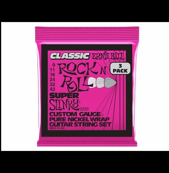 Струны для электрогитары Ernie Ball 3253 Super Slinky Classic RnR Pure