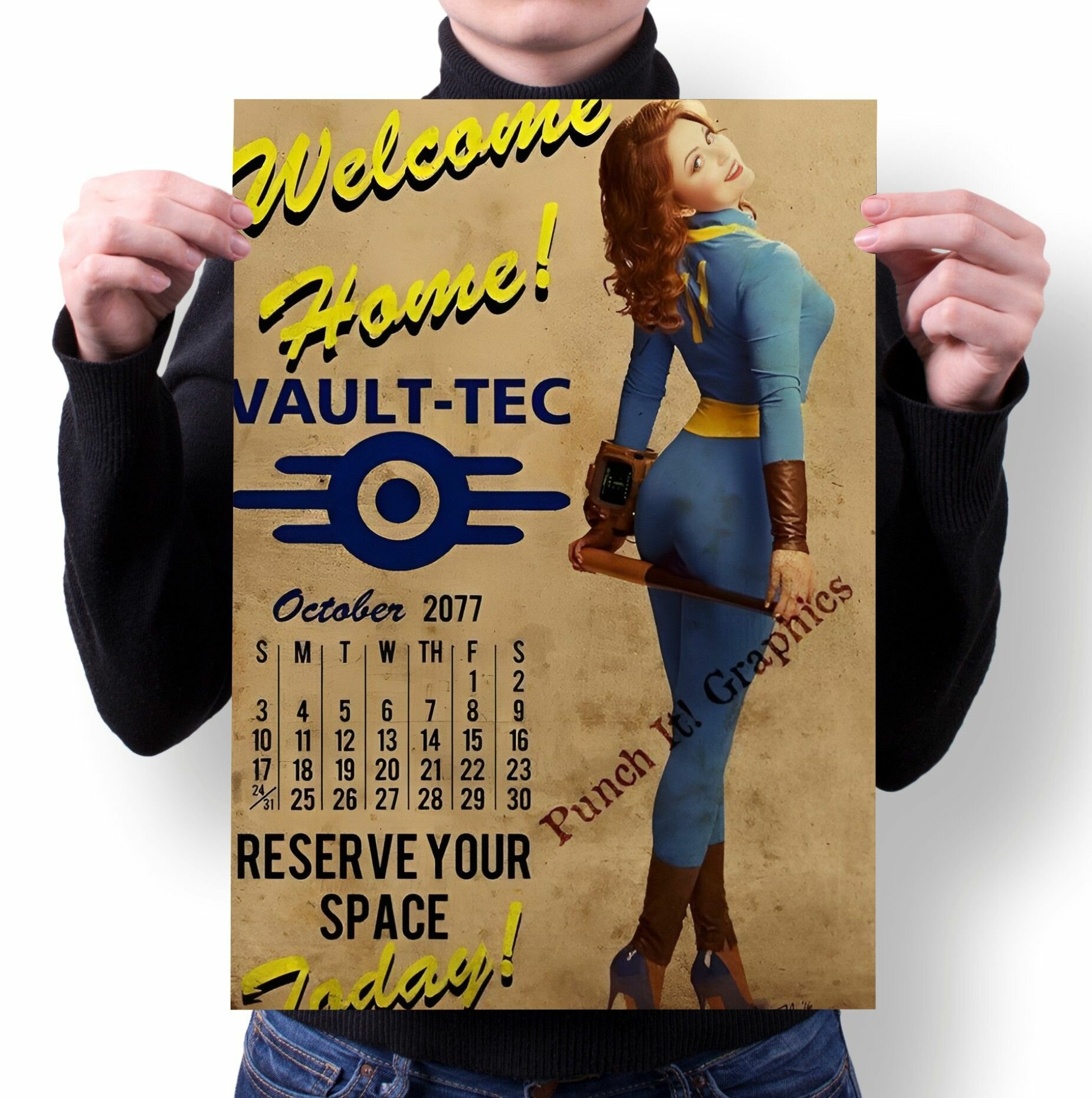 Плакат формата А3 с принтом "Fallout", Фоллаут