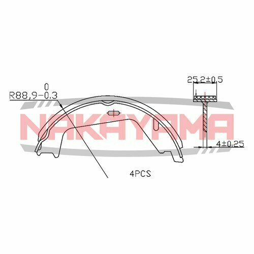 Колодки тормозные барабанные Nakayama HS7219NY