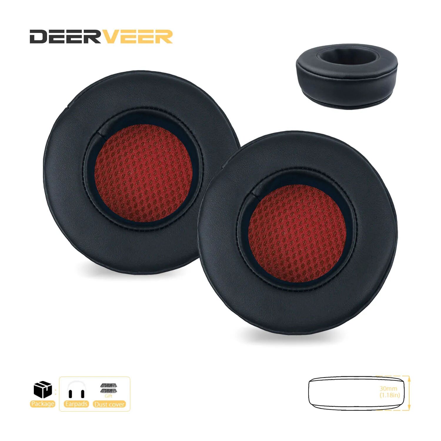 Амбушюры DEERVEER для наушников Philips NL5616LZ-400 SFH4 7Thicken Red