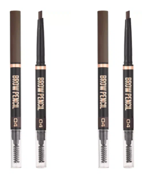 Автоматический карандаш для бровей Stellary Brow sculpting pencil, тон 4, 0.30 г, 2 шт