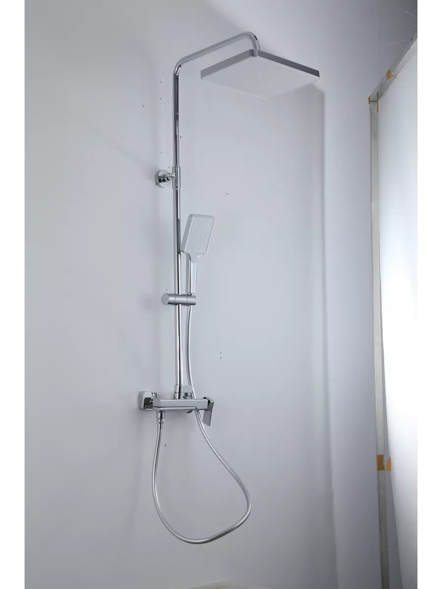 Душевая система с тропическим душем Frap H84 F2484, латунь в цвете хром