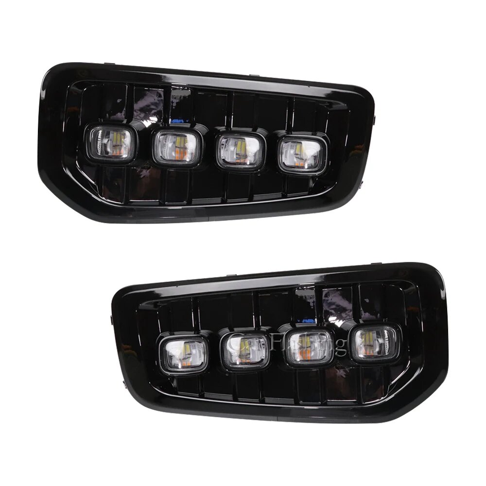 Дневные ходовые огни для HAVAL DARGO 2021 2022, 1 пара, дневные ходовые огни с желтым указателем поворота, противотуманные фары White and Yellow