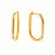 Серьги конго Ice&High, размер 22 мм, золотой