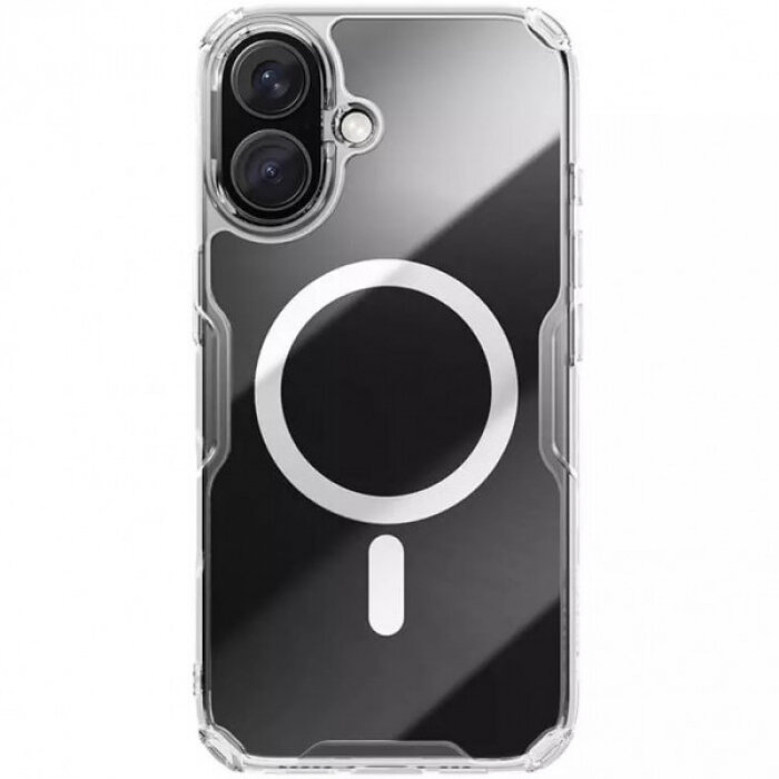 Nillkin Nature PRO Magnetic Прозрачный силиконовый чехол для магнитной зарядки для iPhone 16