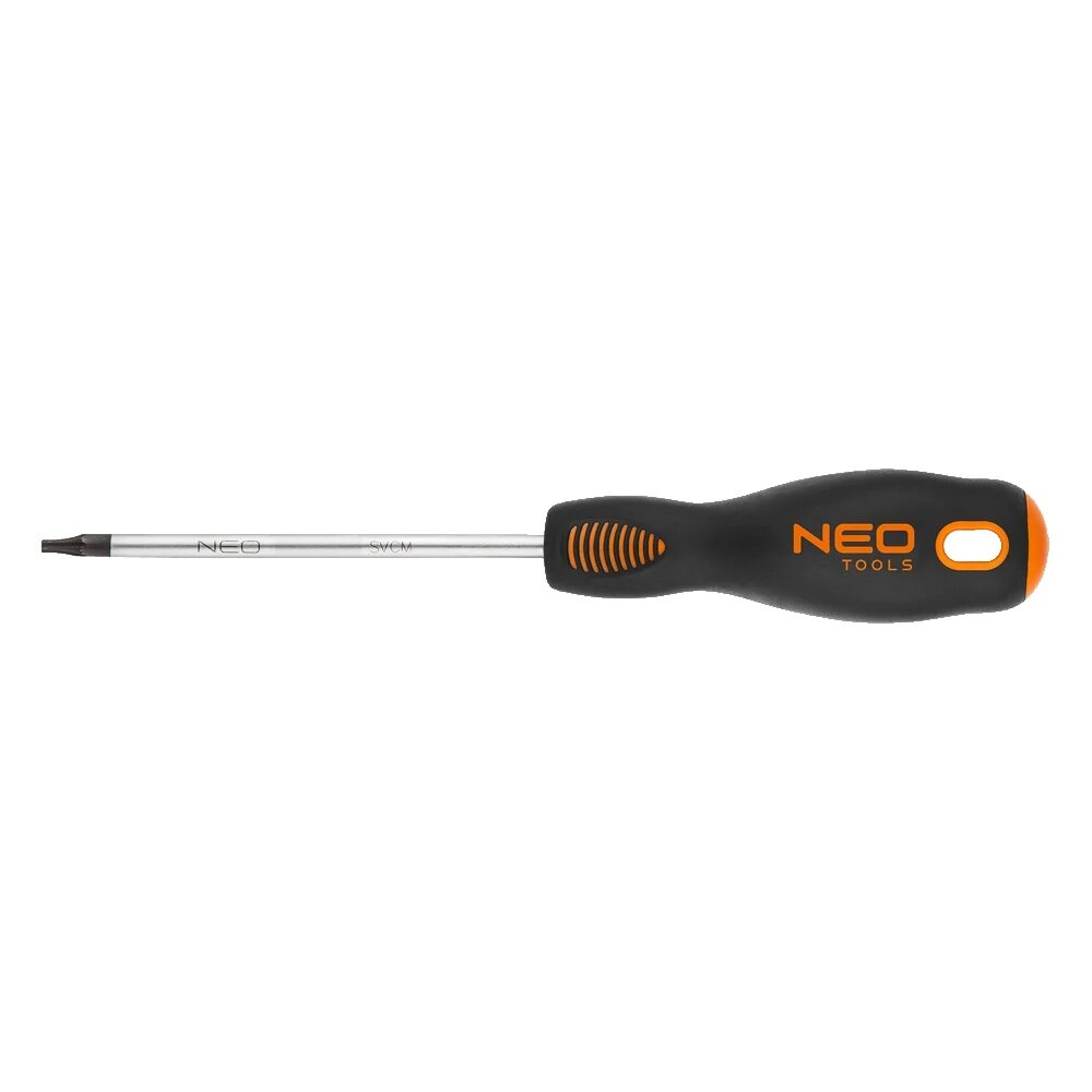 Отвертка NEO Tools Torx T20, профессиональная, двухкомпонентная рукоять, магнитный наконечник, черно‑оранжевый — фото 1
