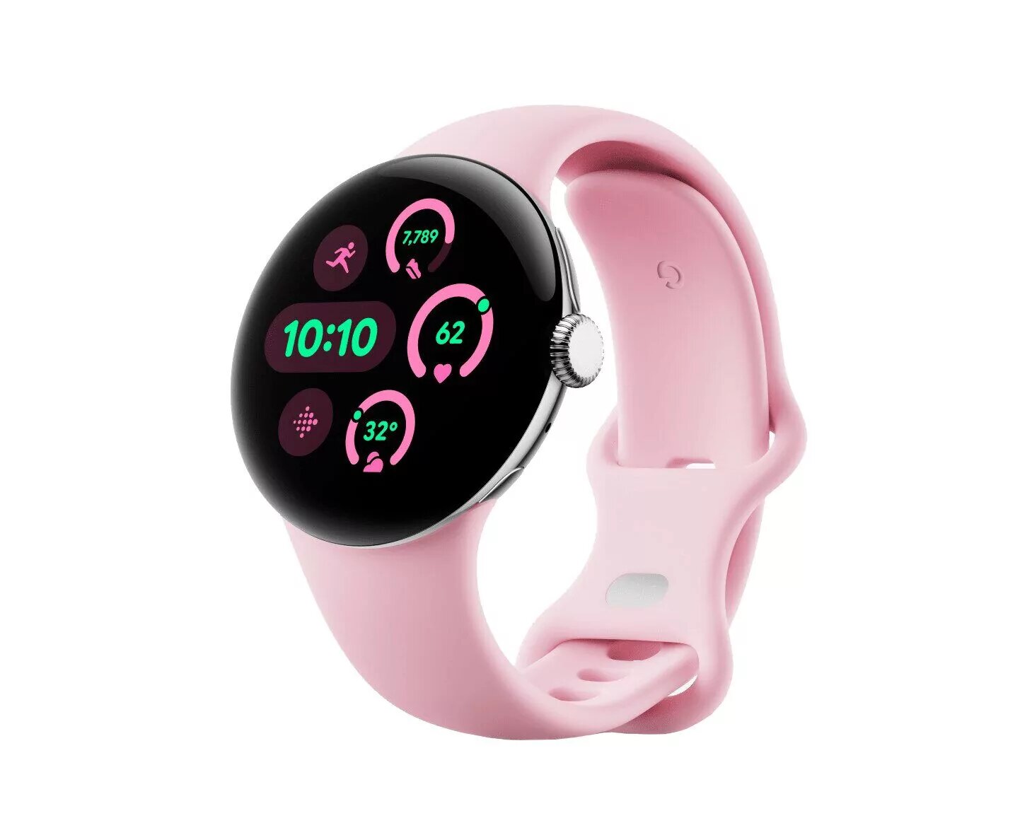 Умные часы Google Pixel Watch 3 41mm Bluetooth/Polished Silver/Rose Quartz