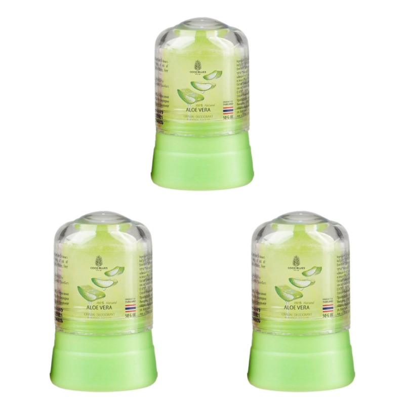 Дезодорант для тела Coco Blues с алоэ вера, 50 г, 3 шт