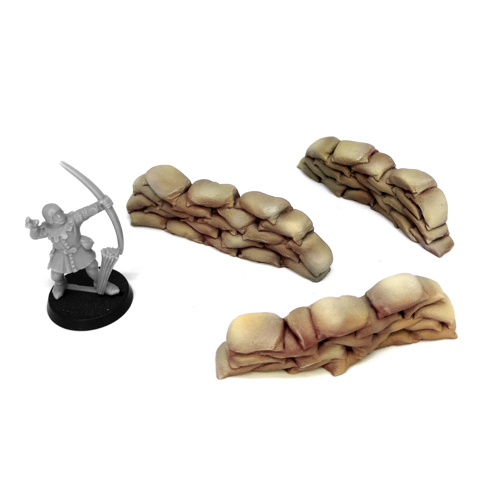 Укрепления из мешков с песком | Grabblecast террейн для варгеймов и D&D