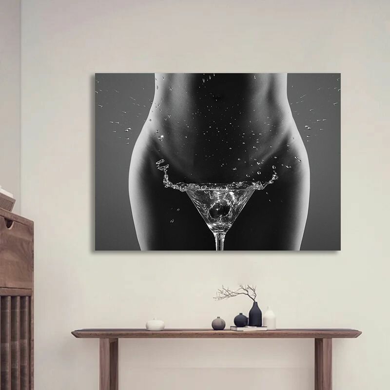 Картина "Девушка, Эротика", 40x60 см, на подрамнике, деревянная рама, холст