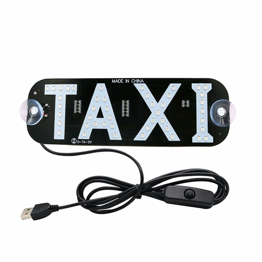 Фара, Светодиодная предупредительная лампа такси USB - зеленая