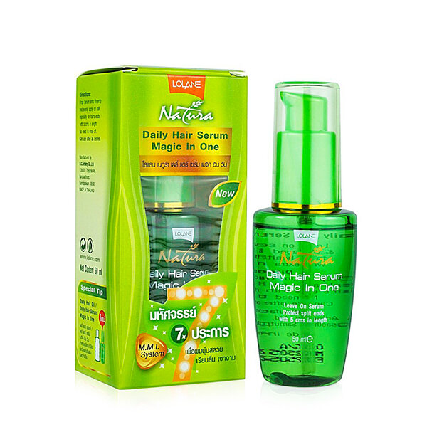 Сыворотка Lolane Natura "Магия 7 в 1" с маслами жожоба и макадамия для повреждённых волос 50 мл.