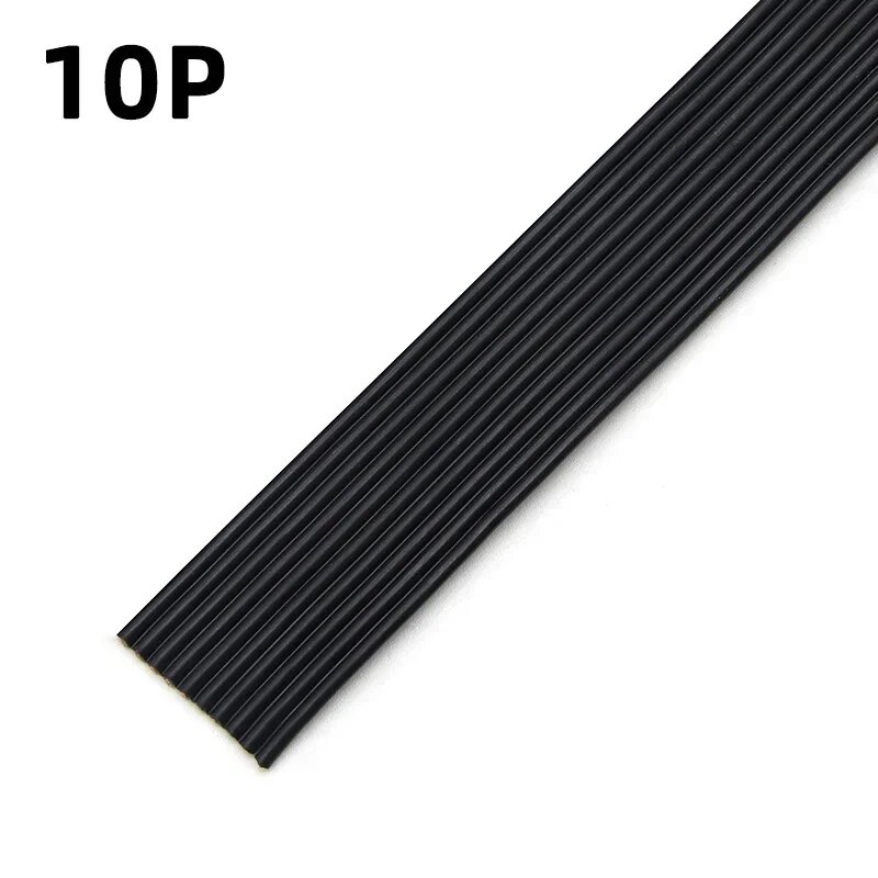 Медный многожильный силиконовый провод 1-50 м 24AWG, Black-10P, 3 meters