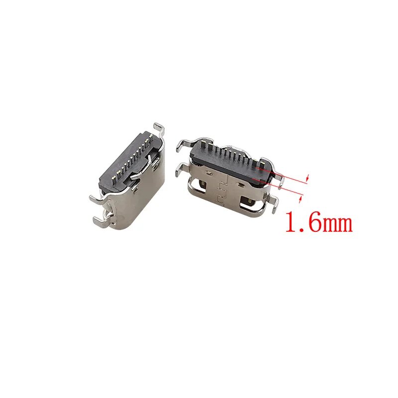 USB Type C гнездовой разъем 16-контактный 30Pcs, 1.6mm