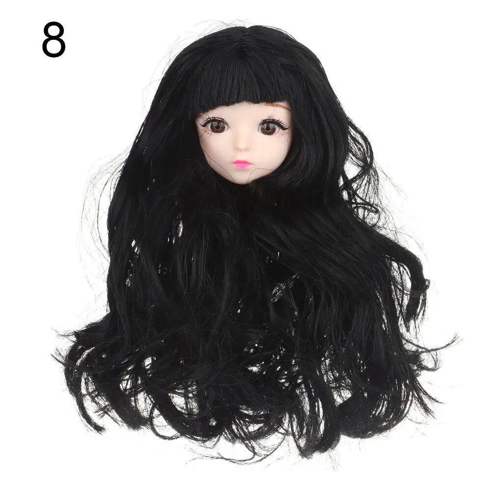 Шарнирная кукольная головка 30 см, пластик, 23 стилей Черный, 8