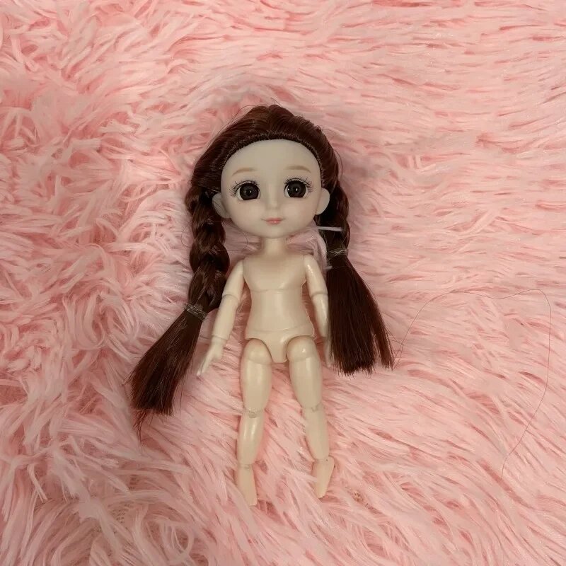 Кукла шарнирная Aitoyya 13 см, Doll A, бежевый