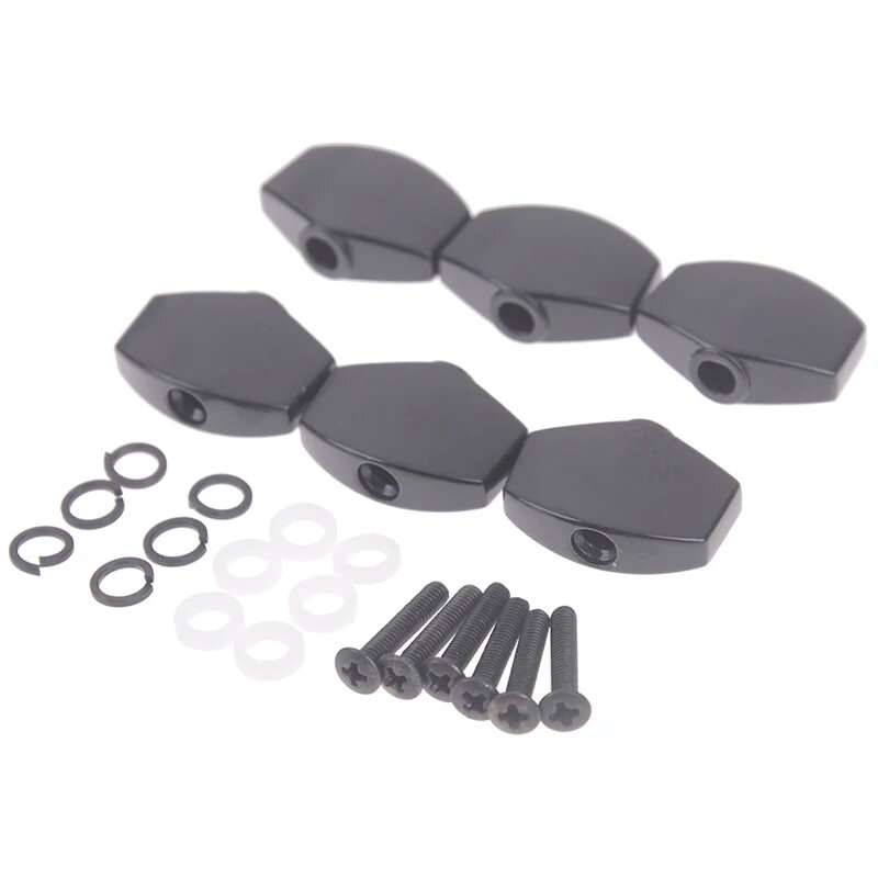 Колки для настройки гитары 6 шт. Серый, Black