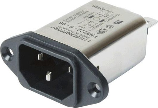 Фильтр SCHAFFNER FN9222-6-06 Сетевой фильтр IEC FN9222 6A 1шт