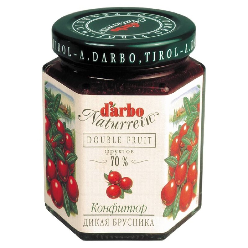 Конфитюр DARBO Дикая брусника 70% /стекло/ 200г