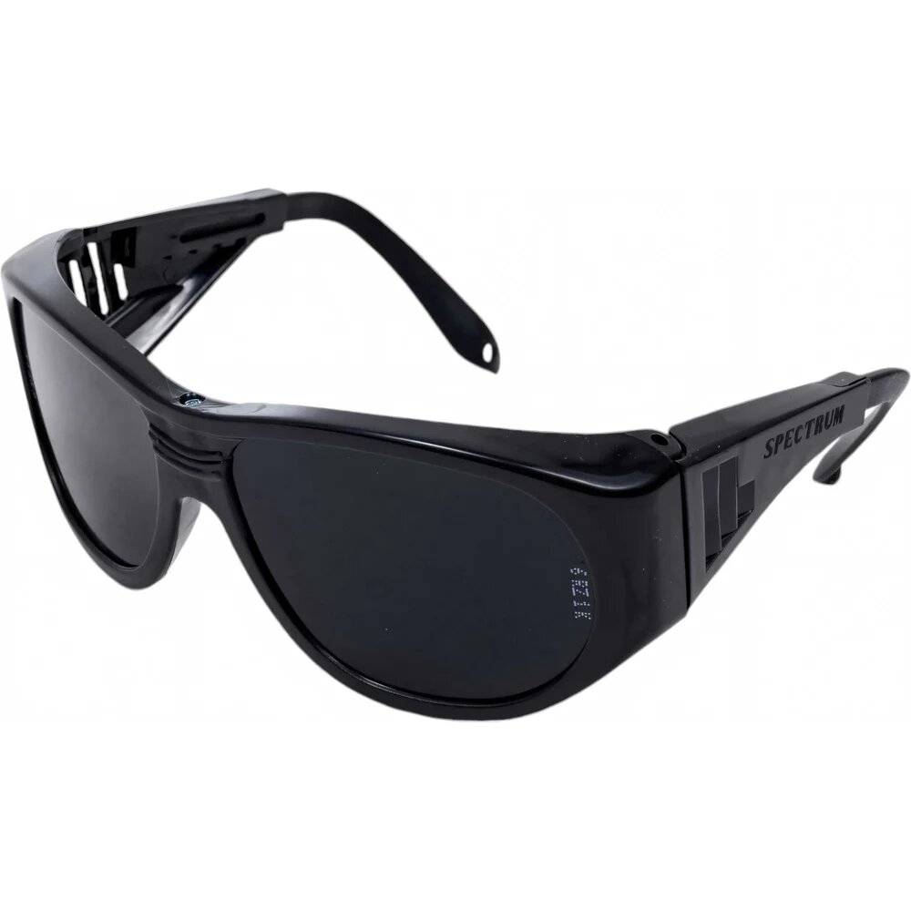 Защитные открытые очки РОСОМЗ О2 SPECTRUM 6 10232, поликарбонатные линзы с покрытием, регулируемые дужки