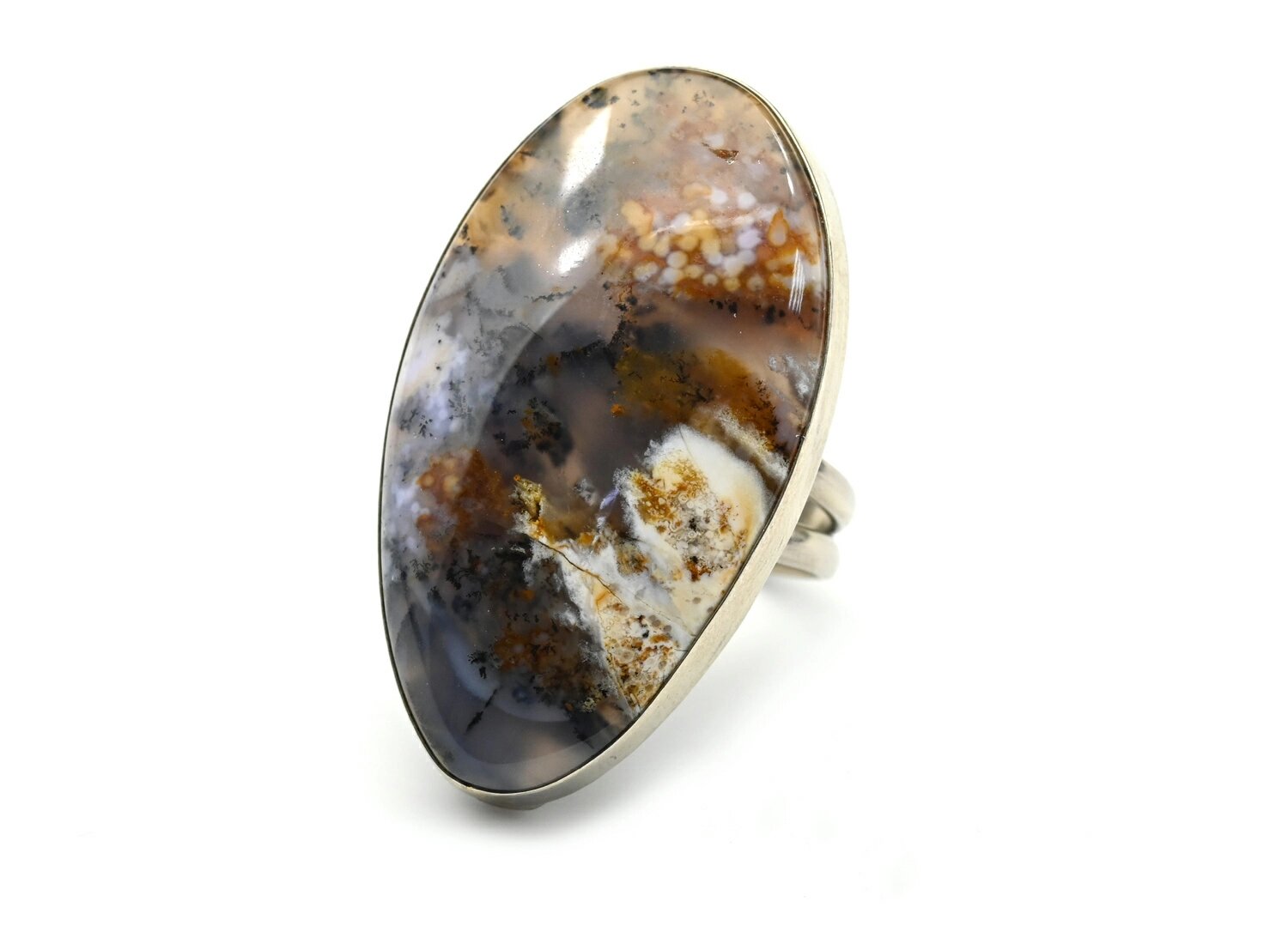 Кольцо, агат