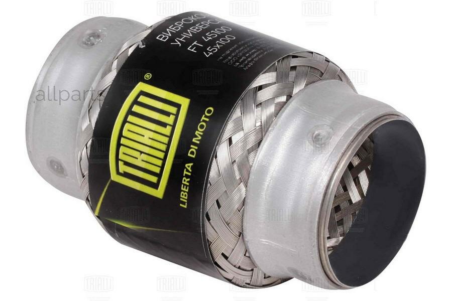 TRIALLI FT 45100 Виброкомпенсатор вых. трубы (Гофра) 45x100 InnerBraid (нерж. сталь) TRIALLI FT 45100